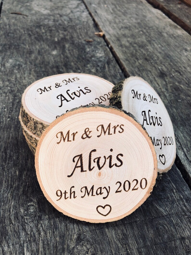 Wooden Table Coasters Personalised Wooden Coasters Wooden | Etsy