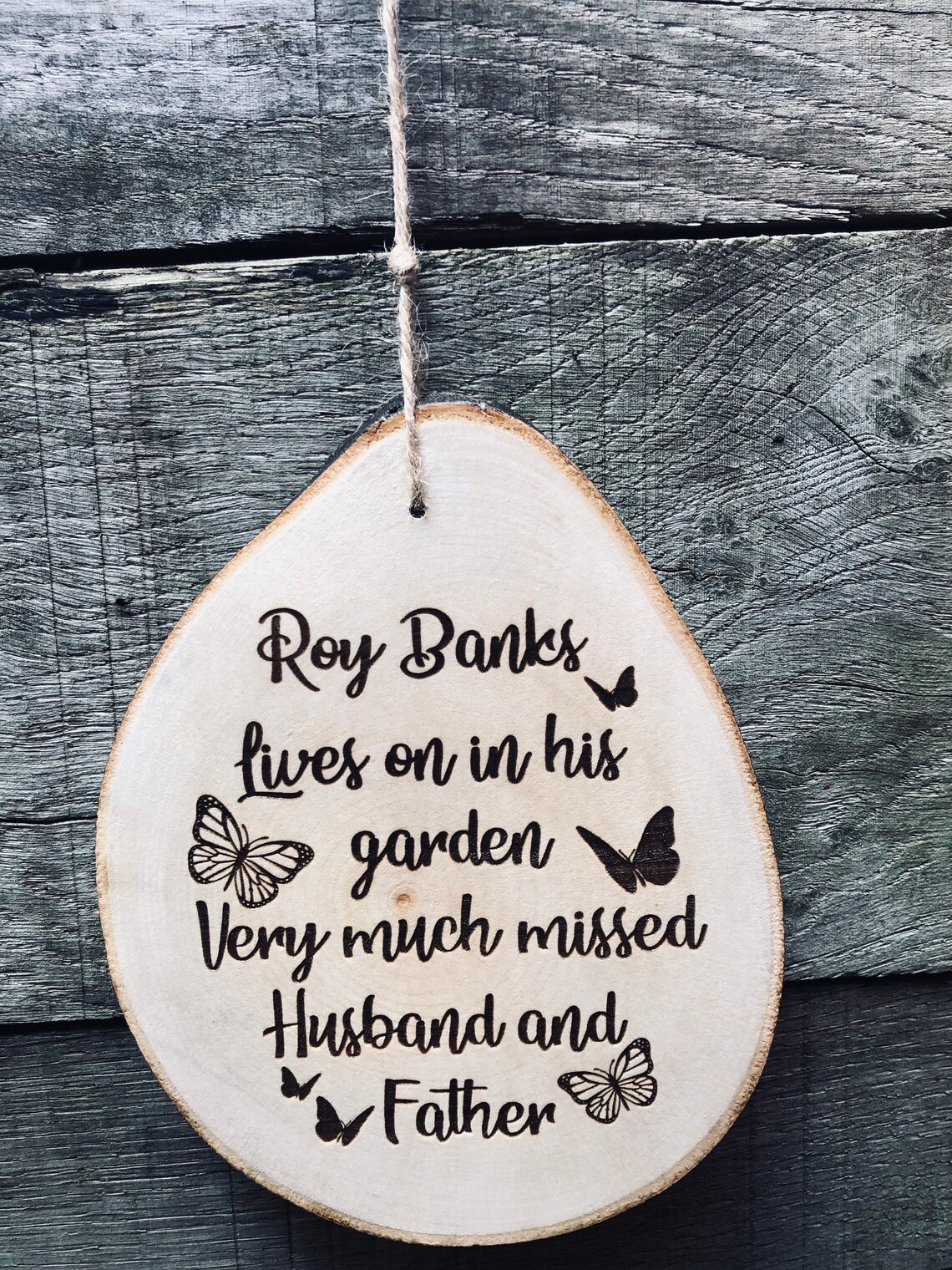 Memorial Hanging Plaques Memorial Plaques Gravestone | Etsy UK