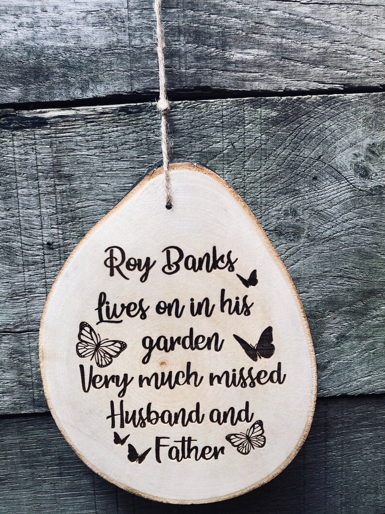 Memorial Hanging Plaques Memorial Plaques Gravestone - Etsy