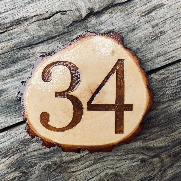 Rustic House Numbers - Etsy