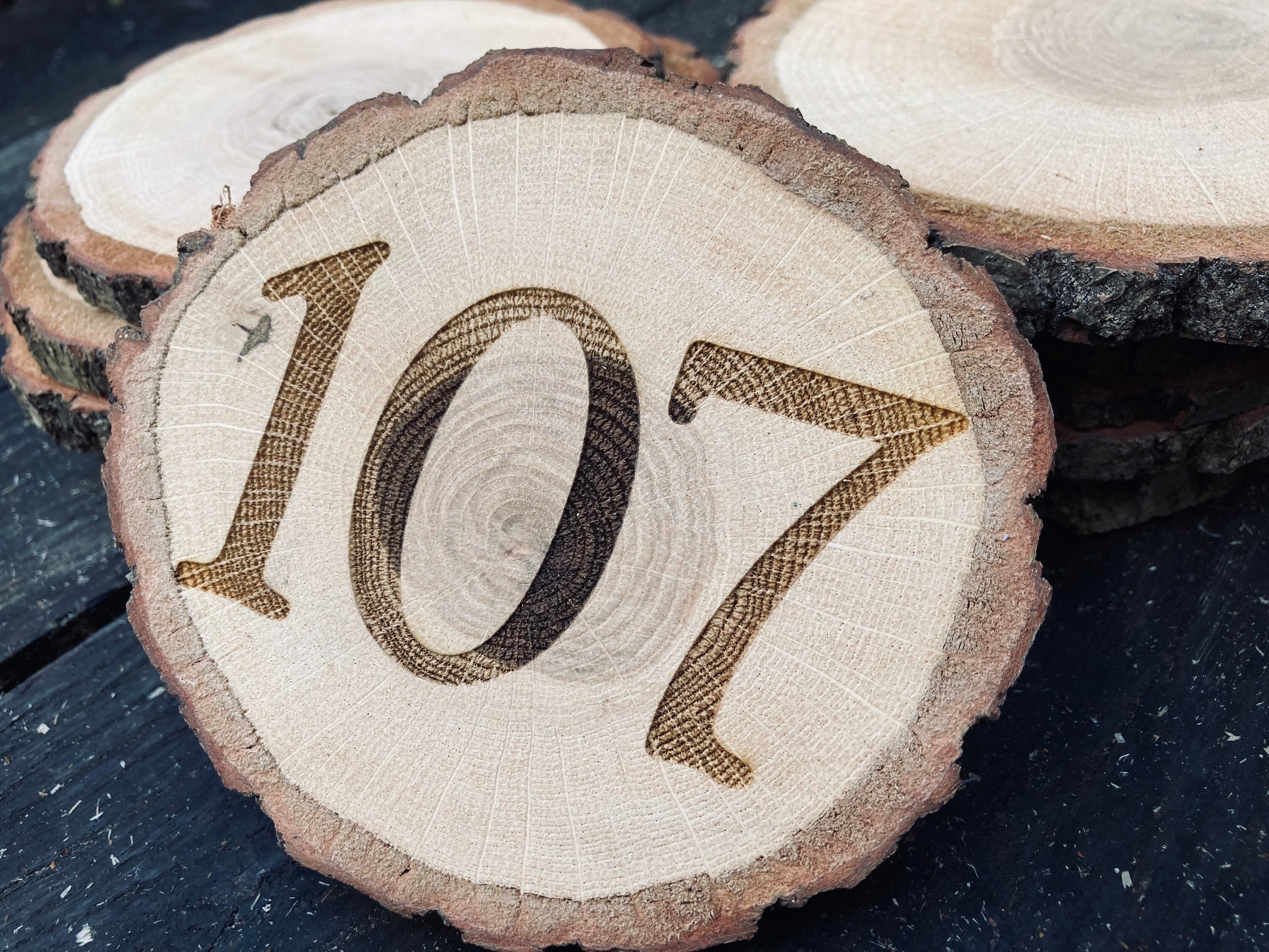 Wooden house numbers house number plaques engraved wooden | Etsy