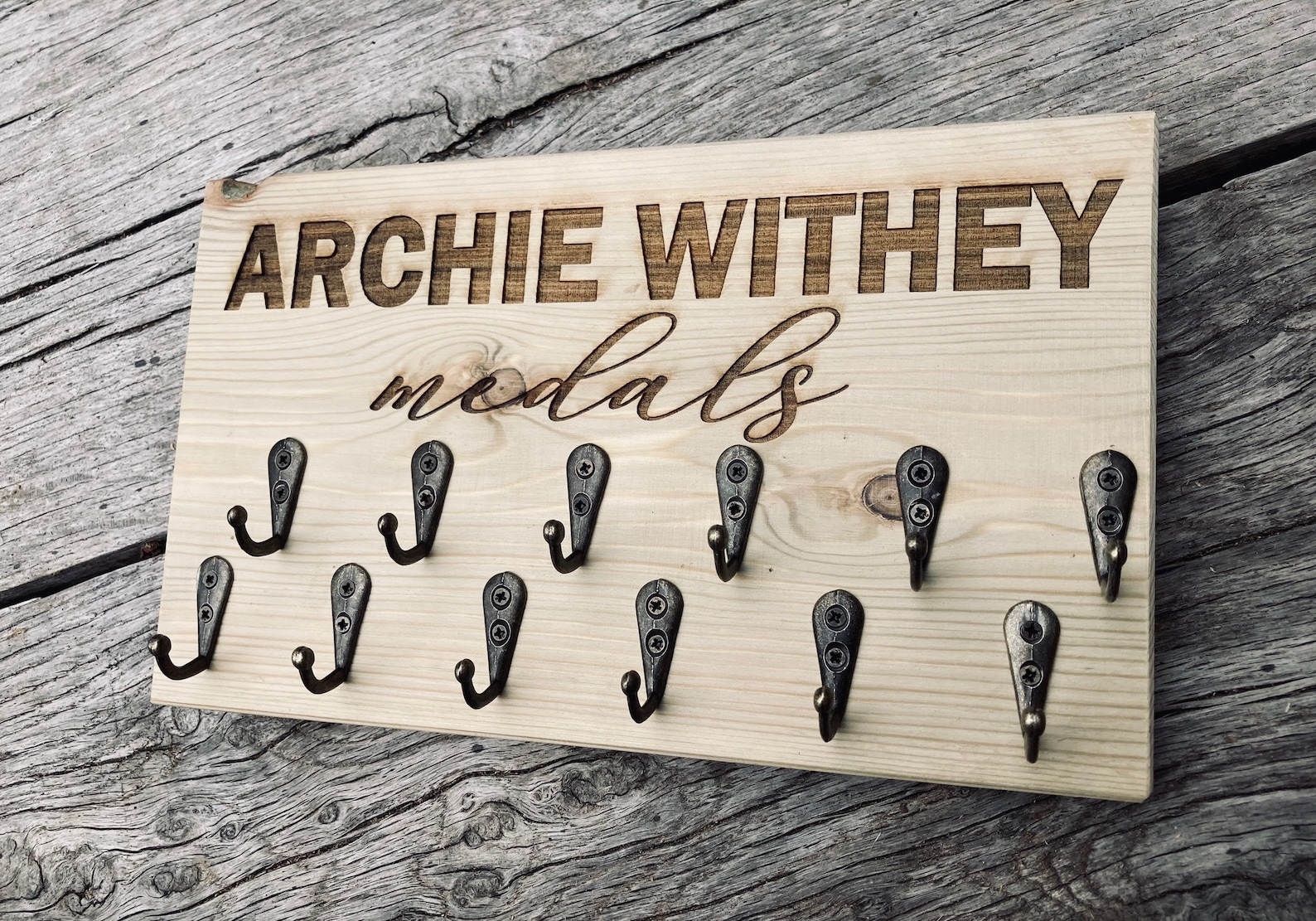 Wooden Medal Hanger Custom Medal Display Medal Holder - Etsy