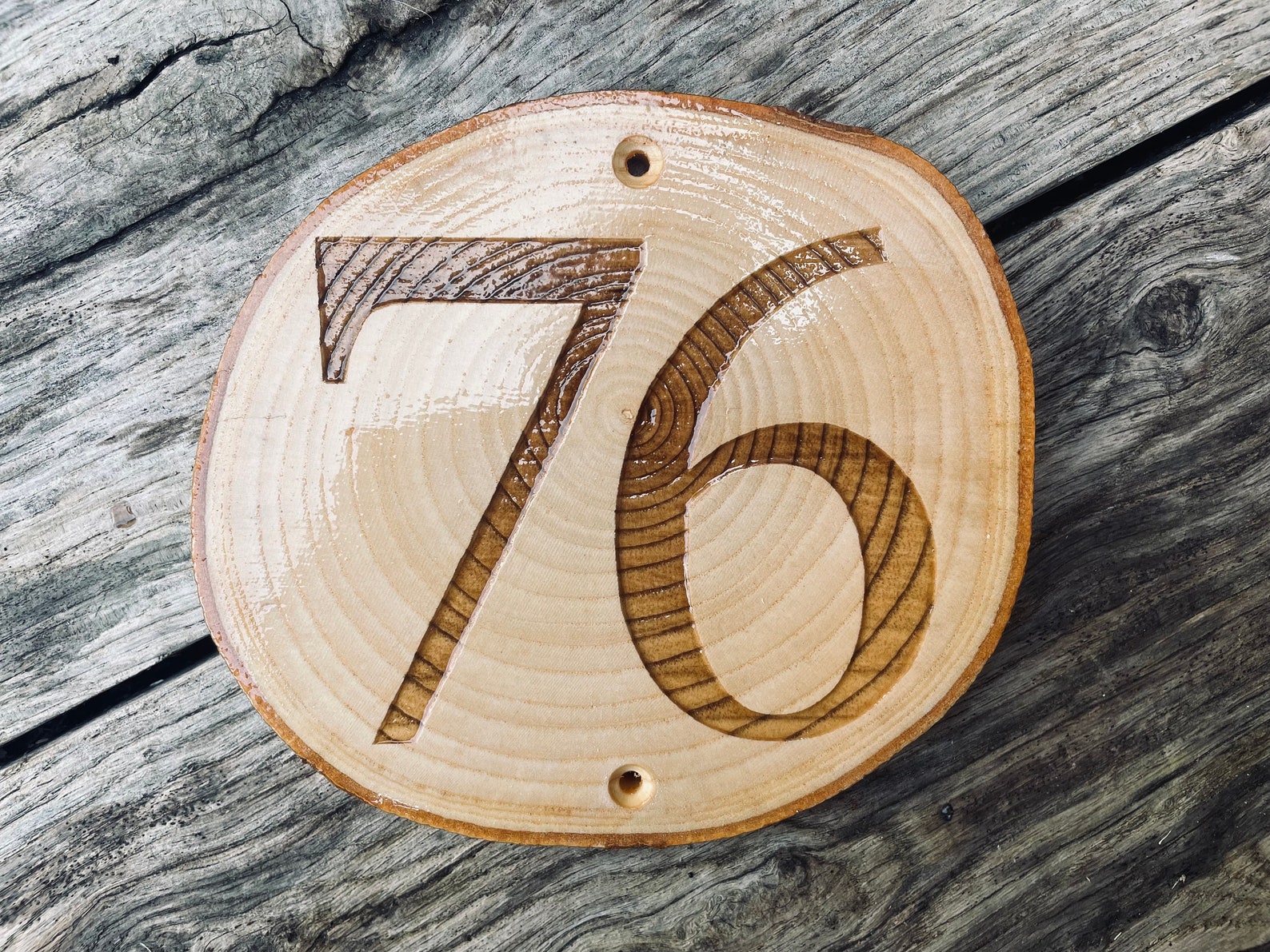Wooden House Numbers, House Number Plaques, Engraved Wooden Number ...
