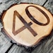 Small House Numbers, Wooden Number Plaques, Engraved Wooden Number ...
