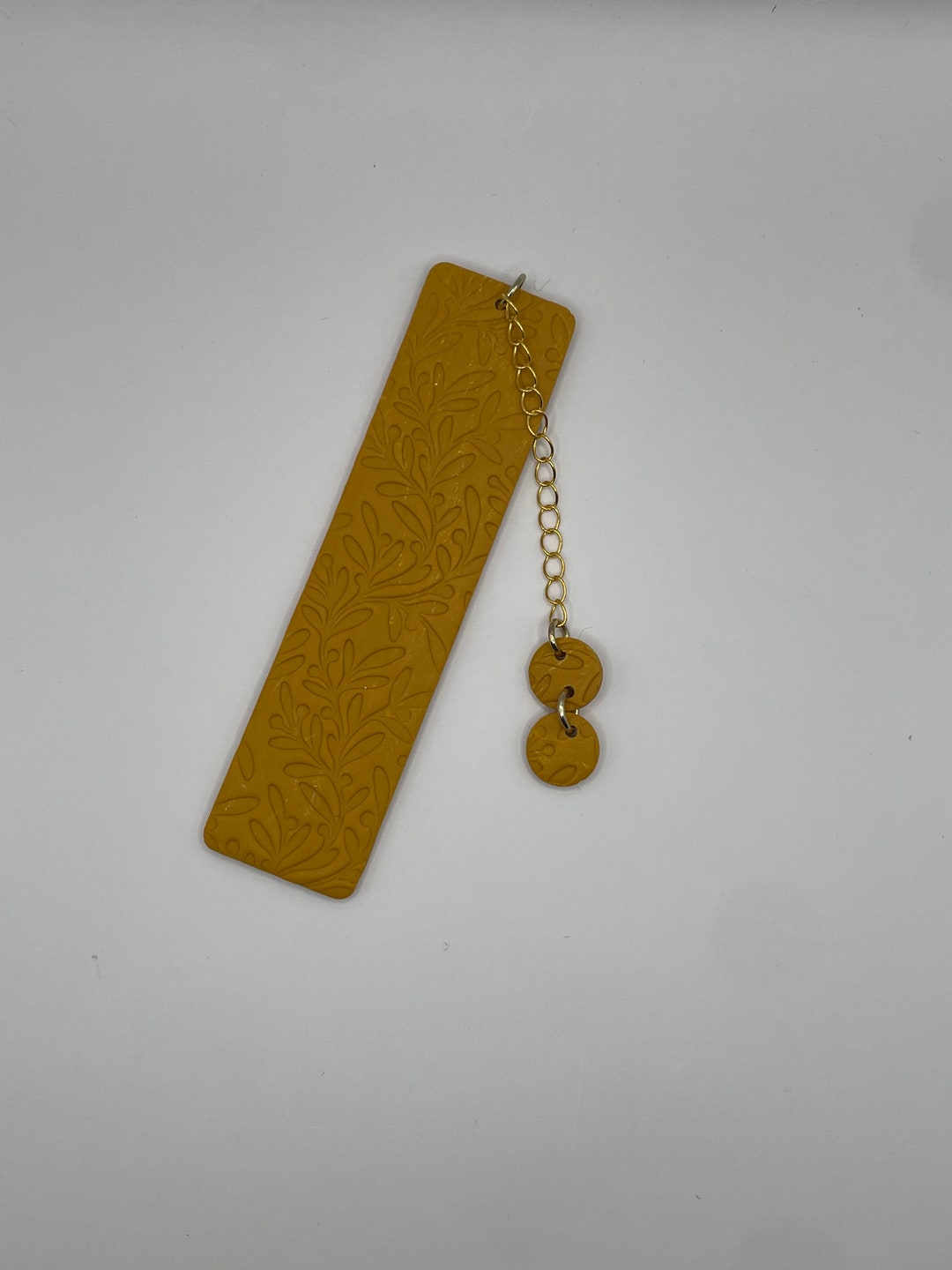 Yellow Textured Bookmark Handmade Bookmark Gift for Book - Etsy