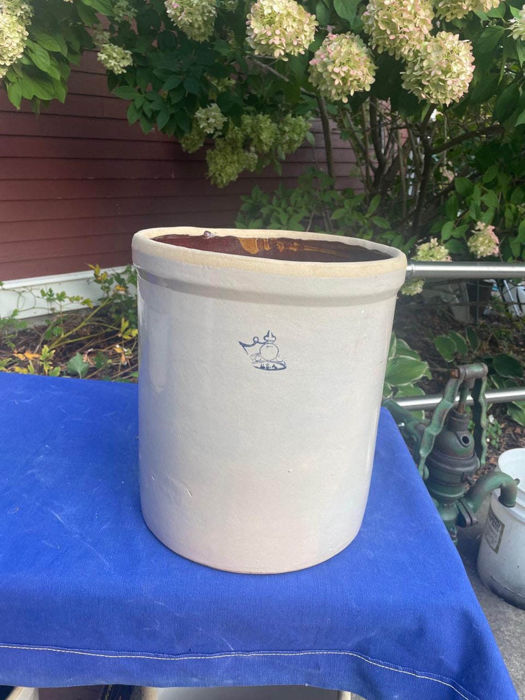 Wonderful 5 Gallon Crown Ransbottom Crock 14 X 12 Pickling Sauerkraut ...