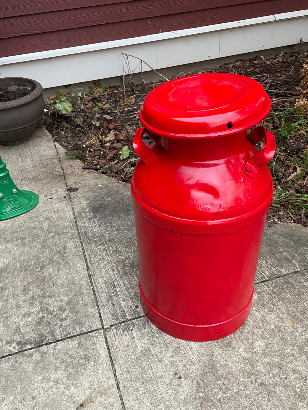 Nice Red Milk Can 24 Country Cowboy Patio Decoration - Etsy