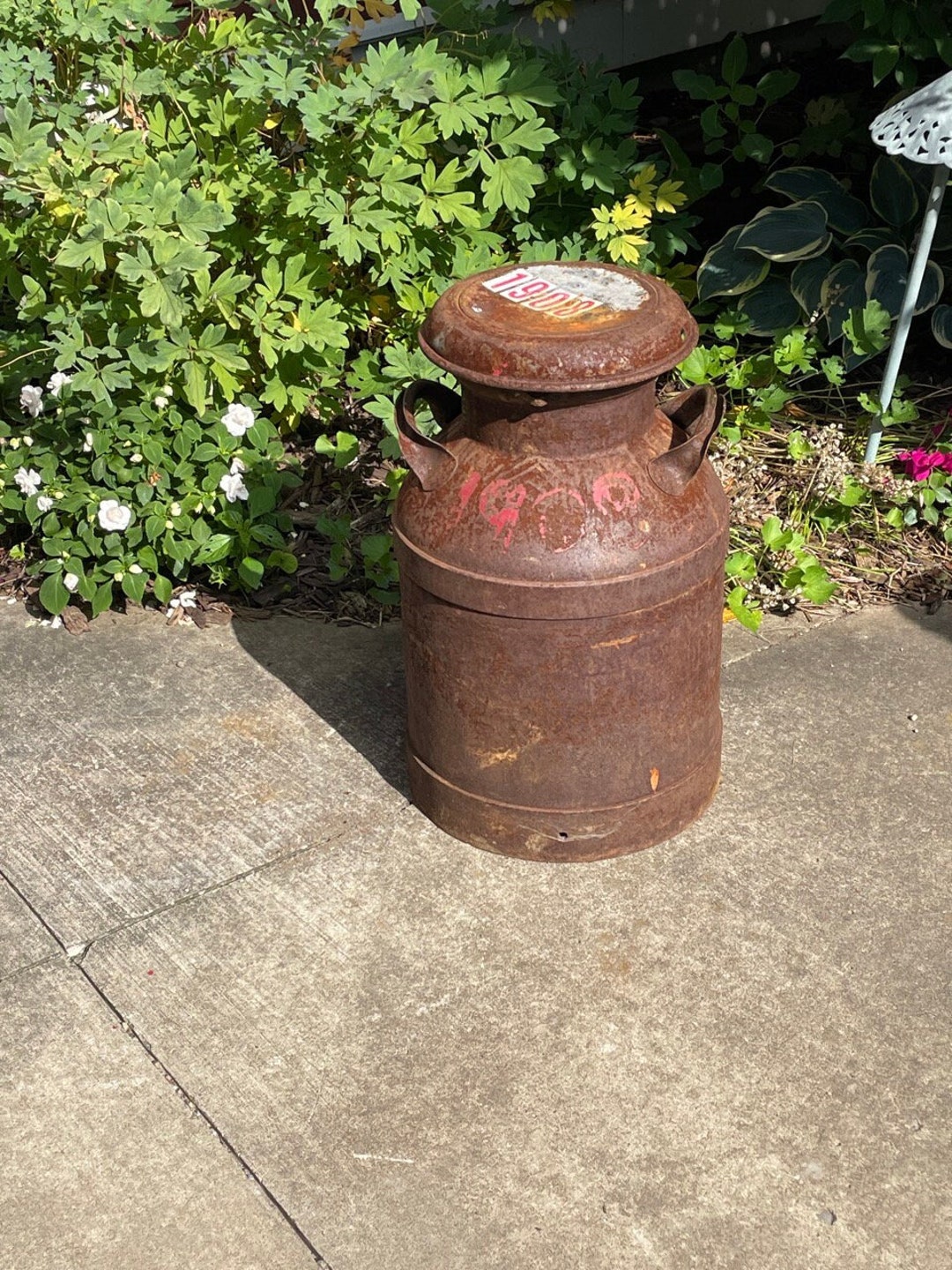 Milk Can Rusty Milk Can Steam Punk Country Cowboy Patio Decor - Etsy