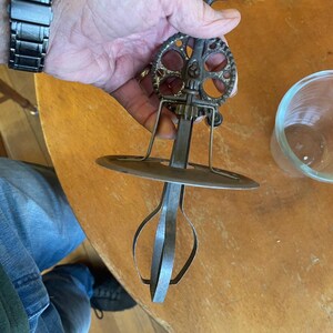 Antique Cast Iron Egg Beater and Measuring Bowl - Etsy