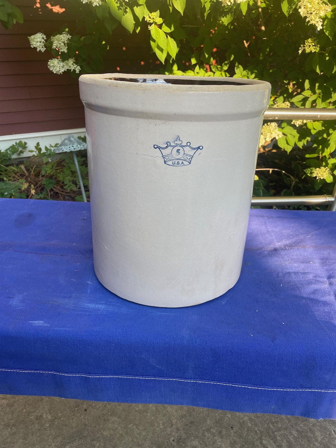 5 Gallon Crown Ransbottom Crock Ex Condition Pickling Sauerkraut 14 X ...