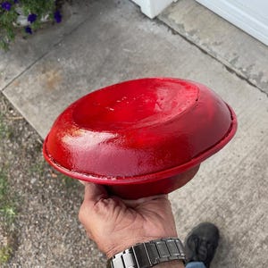 Very Nice 5 Gallon Red Milk Can Ex Condition Inside & Out Country Patio ...