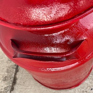Very Nice 5 Gallon Red Milk Can Ex Condition Inside & Out Country Patio ...