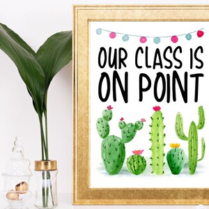 Our Class is on Point Cactus Classroom Theme Cactus Teacher | Etsy
