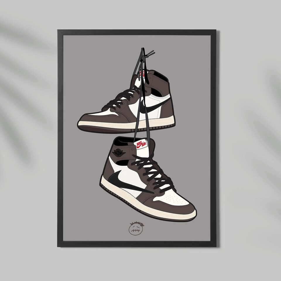 Air Jordan 1 Travis Scott Poster sold by Artisan Fringed | SKU 23898700 ...