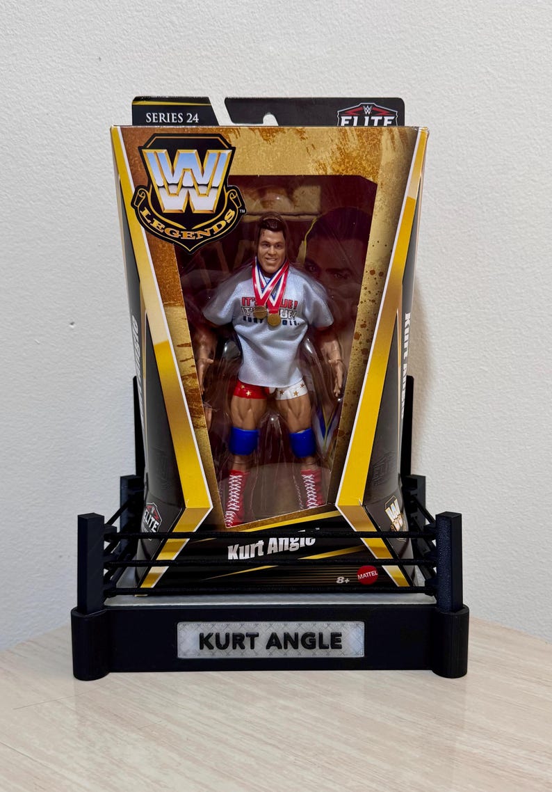 Wall-mounted Wrestling Ring Display Stand for WWE, AEW, and WCW Figures ...