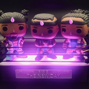 Funko Pop WWE AEW Wrestling Trio Ring Custom Made 3D Print Display ...