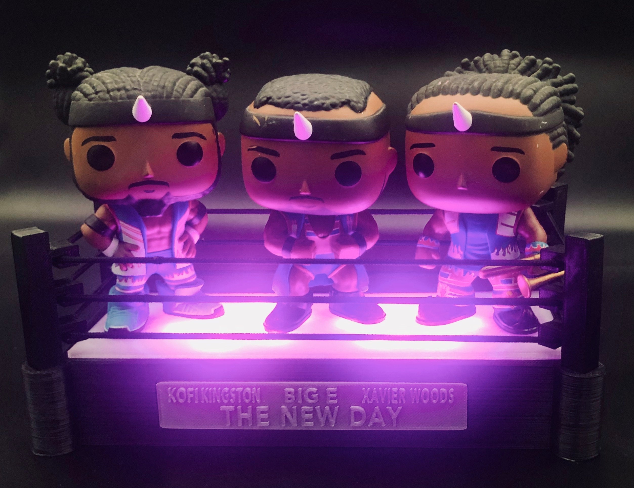 Funko Pop WWE AEW Wrestling Trio Ring Custom Made 3D Print Display Stand funko Pop Not Included Etsy UK