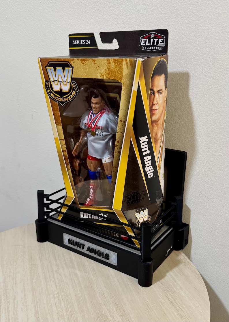 Wall-mounted Wrestling Ring Display Stand for WWE, AEW, and WCW Figures ...
