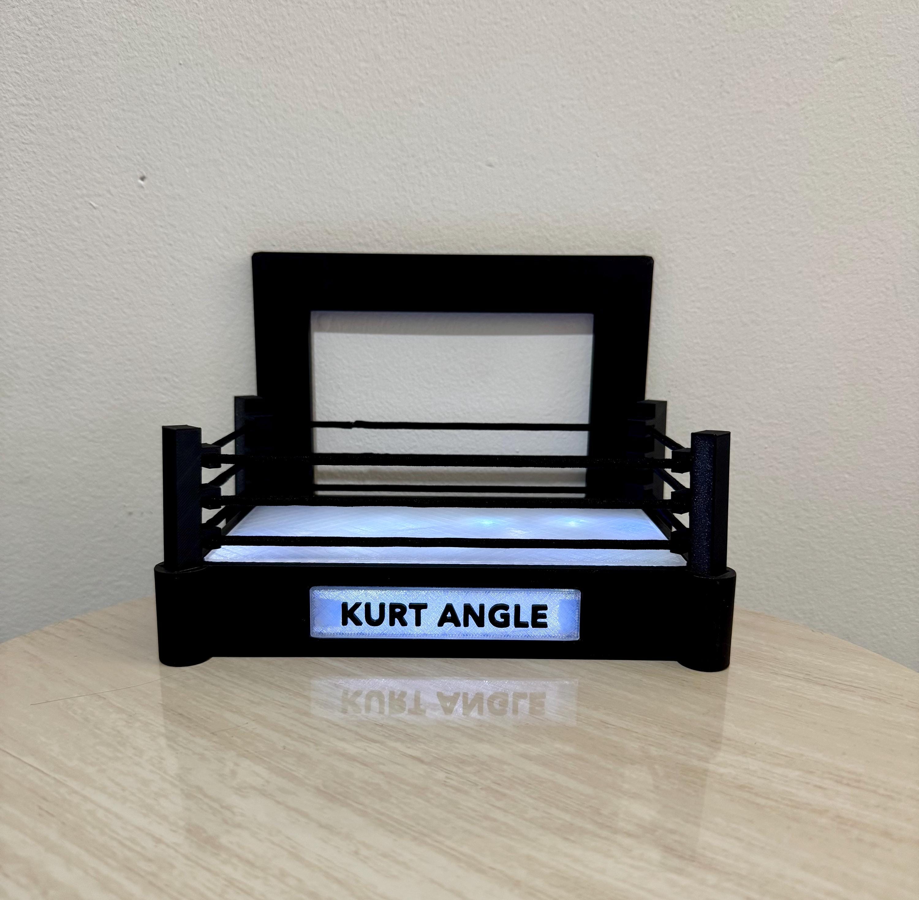 Wall-mounted Wrestling Ring Display Stand for WWE, AEW, and WCW Figures ...