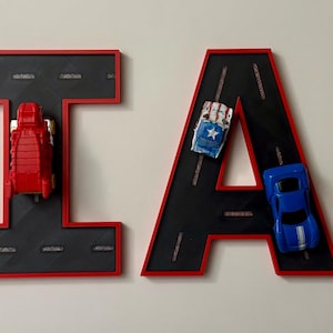 6 INCH 3D Printed Road Name Sign 10.00 per Letter | Toy Car Wall Decor ...