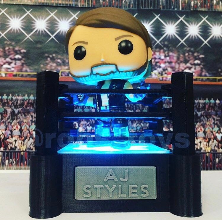 Funko Pop WWE AEW NJPW Wrestling Ring Display Stand Custom | Etsy UK
