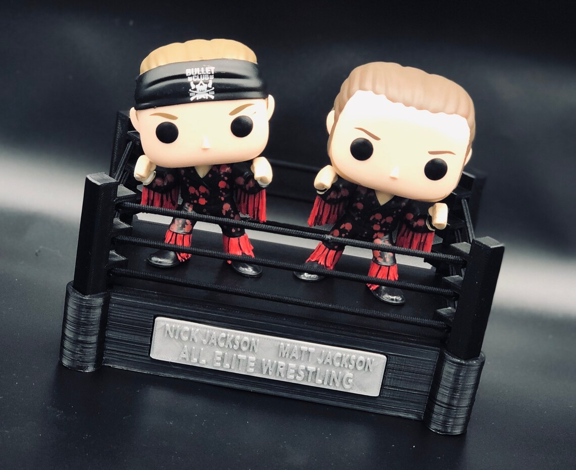 Funko Pop WWE AEW NJPW Wrestling Tag Team Ring Custom Made 3D | Etsy ...
