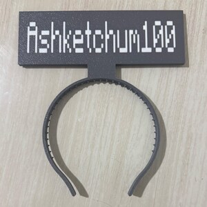 Minecraft Username Headband | Custom 3D Printed Gamer Gift | Two-color ...