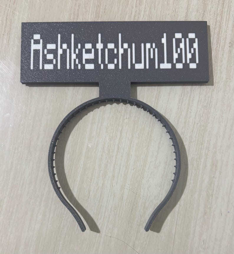 Minecraft Headband Personalized | Custom Gamer Name Headband ...