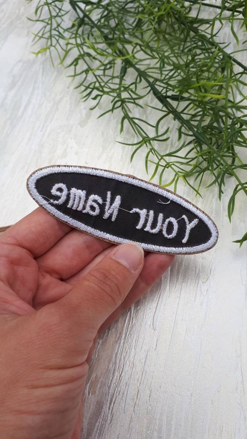 Name label Custom made embroidered name Iron on name tag | Etsy