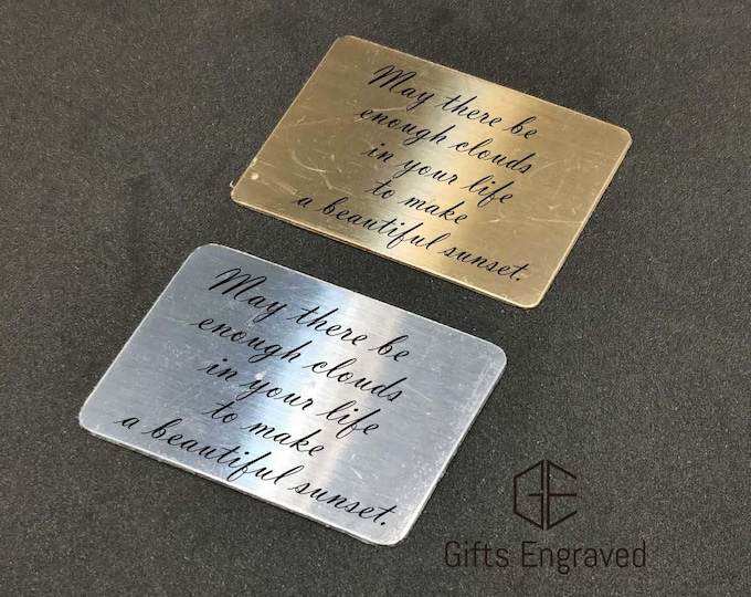 3x1 Engraving Plate With up to 3 Lines of Custom Text Personalized Gold ...