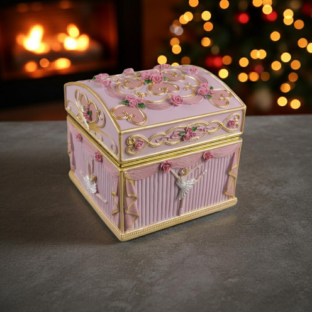 Personalized Pink Ballerina Music Box, Swan Lake Jewelry Box, Custom ...