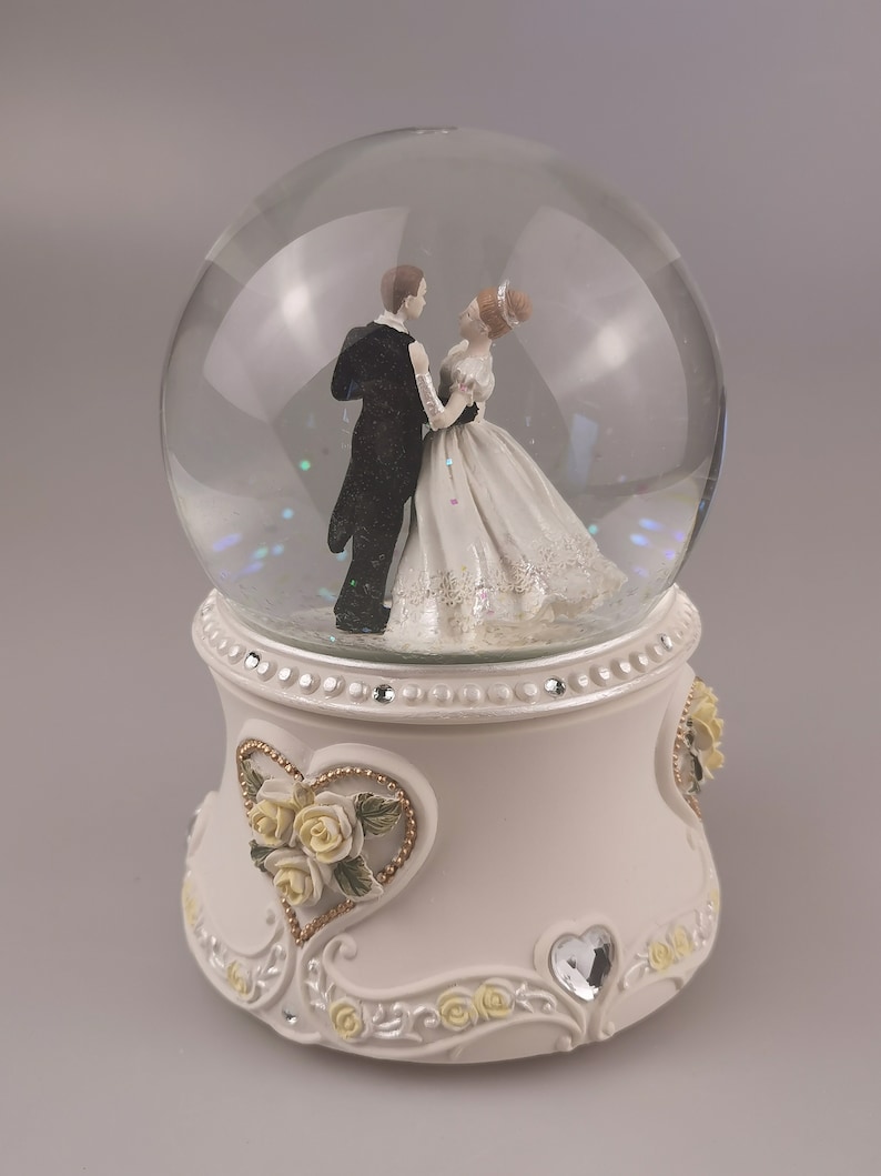 No Extra Duty, Personalized Musical Snow Globe, Wedding Gift, Christmas ...