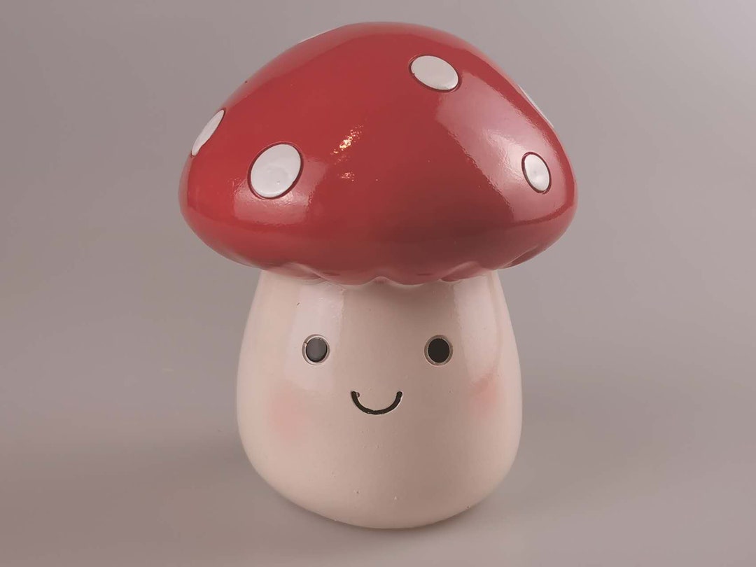 Custom Mushroom Piggy Bank, Engraved Money Bank, Personalized Ceramic ...