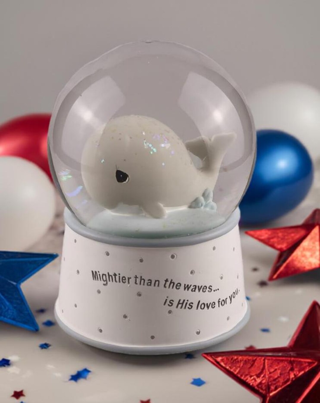 Customized Musical Water Globe, Whale Snow Globe,personalized Snow ...