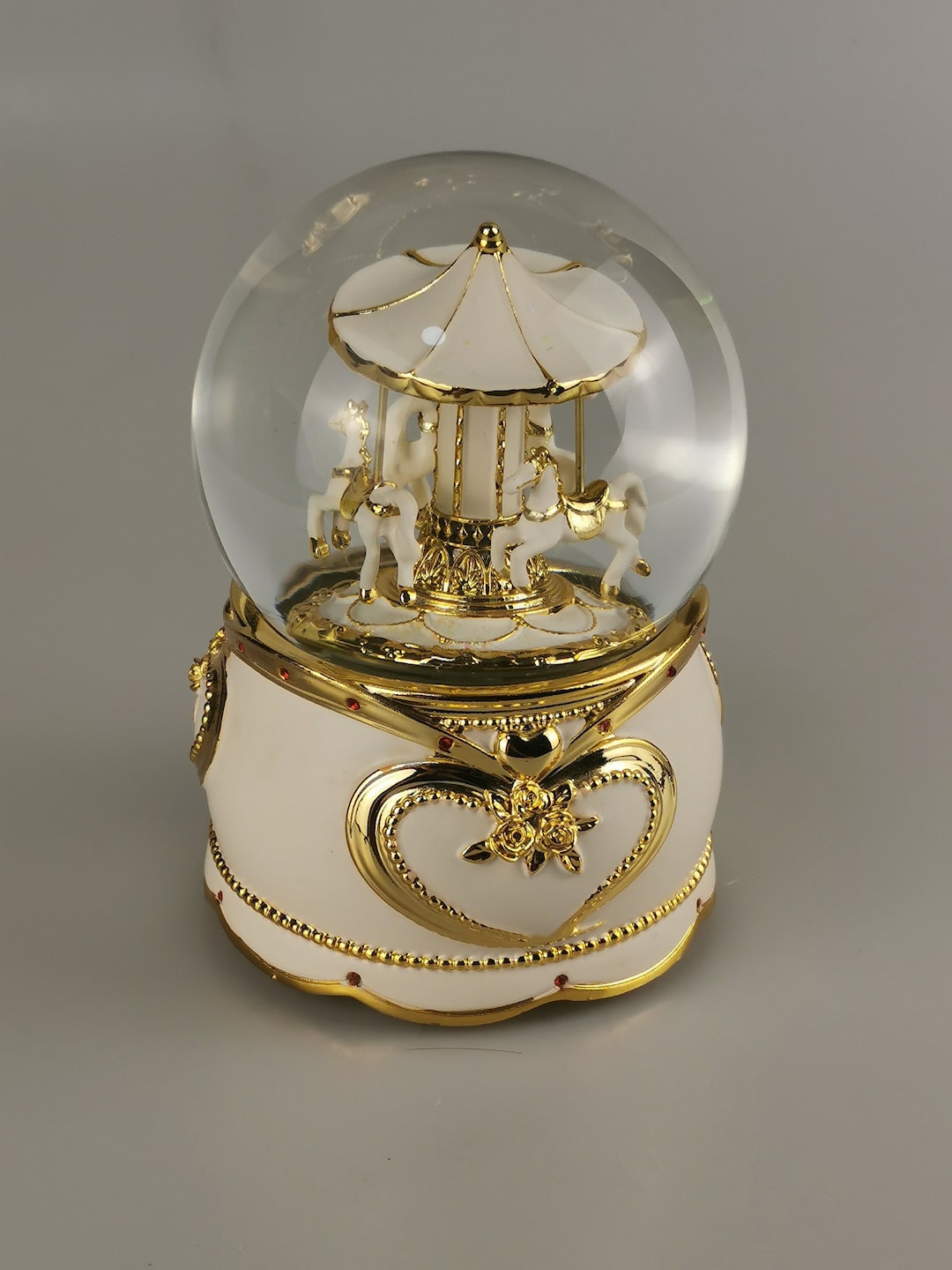 Customized Musical Water Globe, Carousel Snow Globe, Personalized Snow ...
