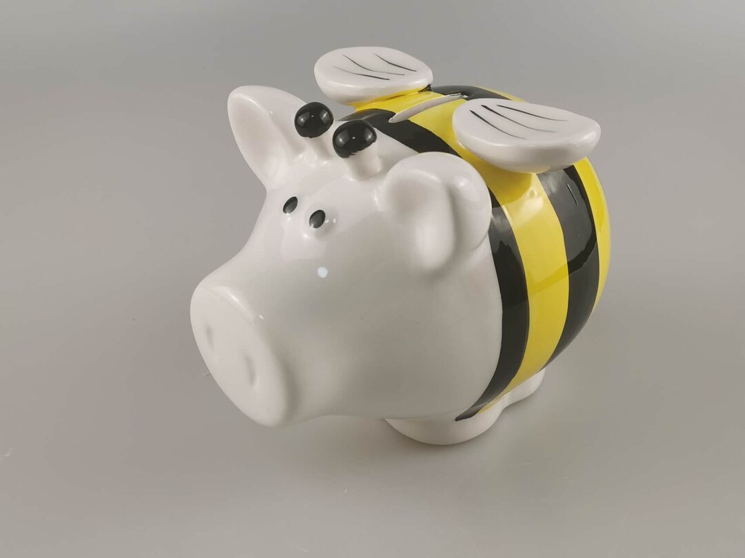 Customized Piggy Bank, Engraved Fly Pig Bank, Personalized Piggy Bee ...