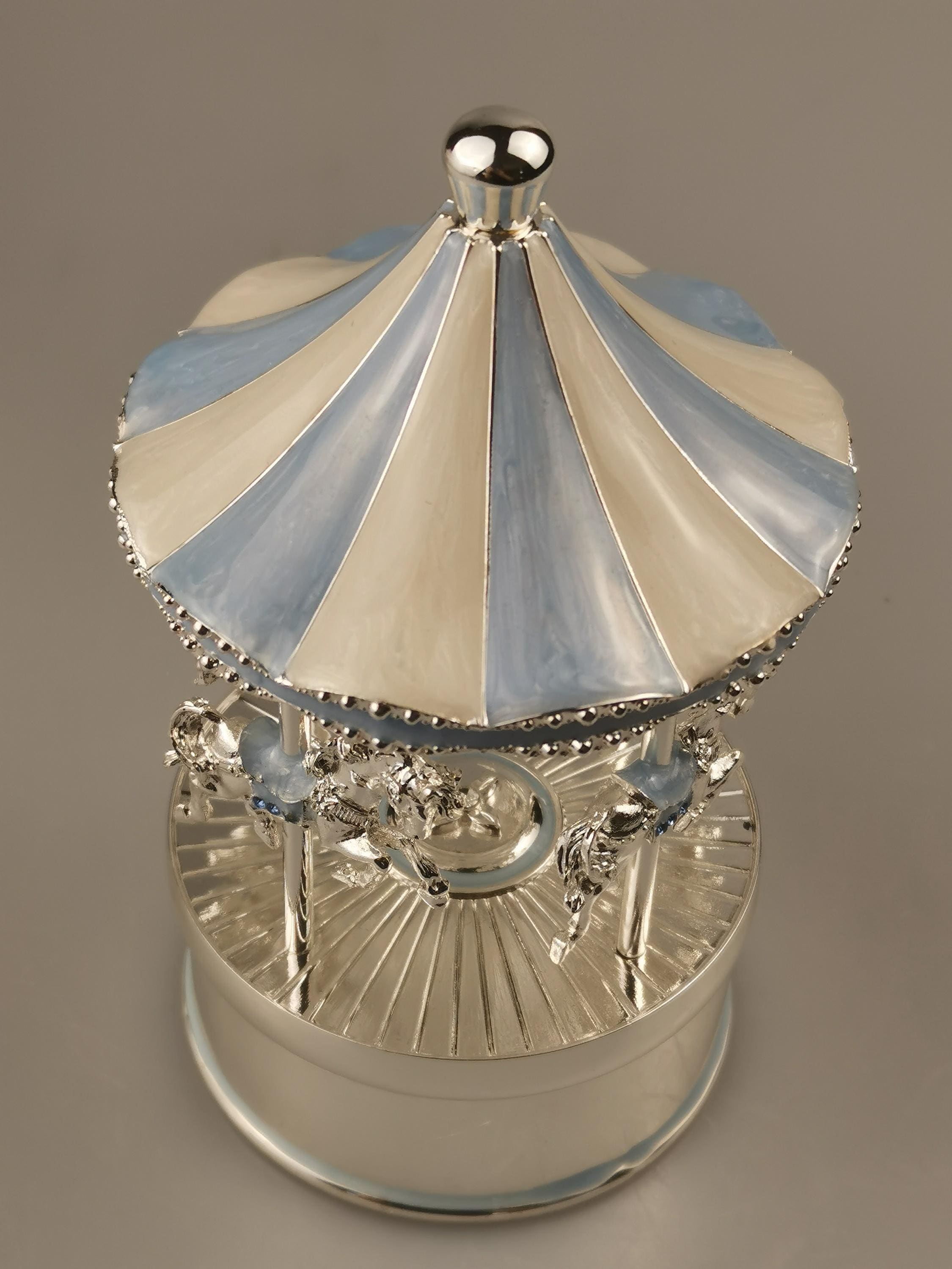No Extra Duty,custom Music Box, Blue Carousel Music Box,personalized ...