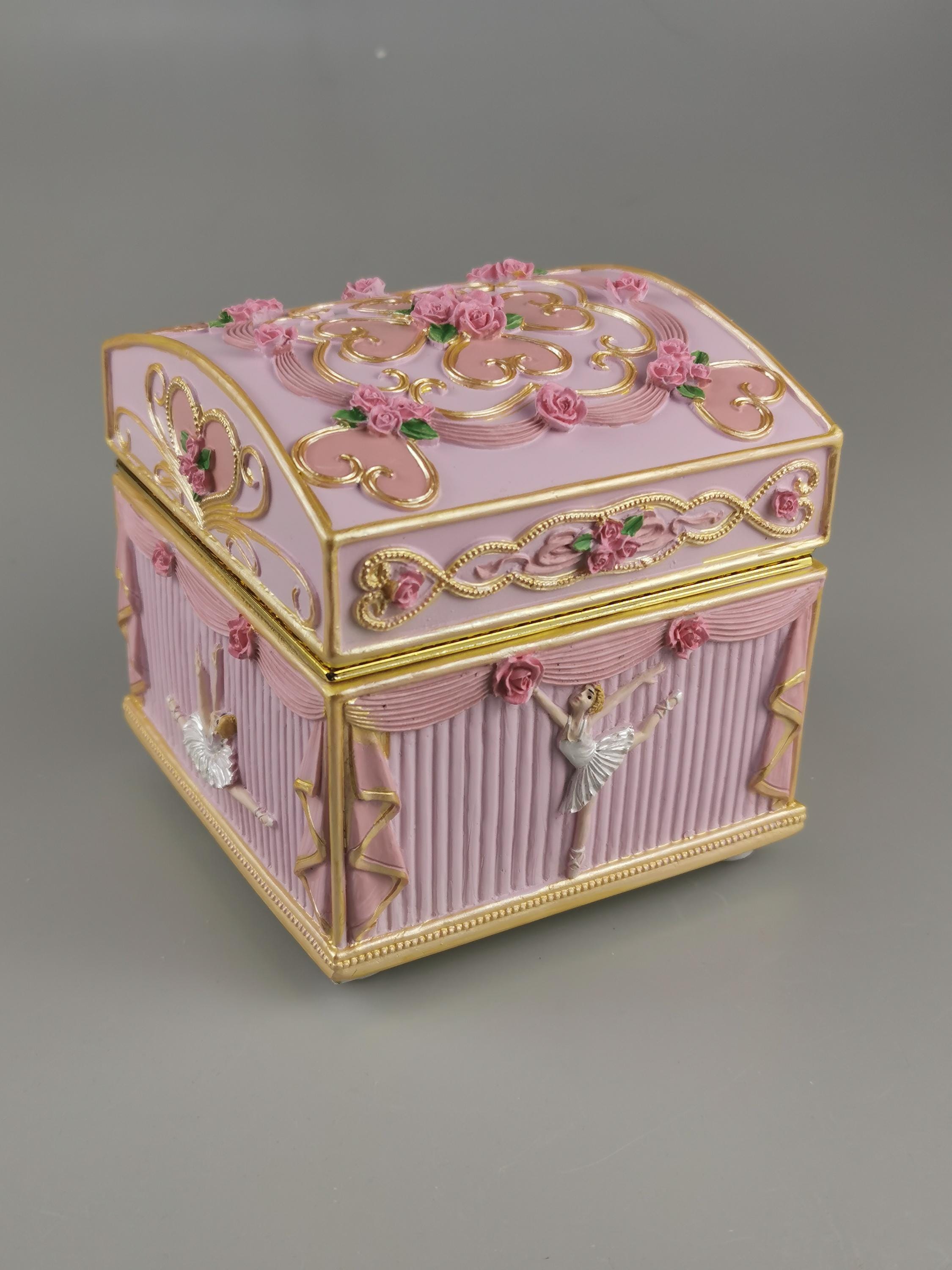 Personalized Pink Ballerina Music Box, Swan Lake Jewelry Box, Custom ...