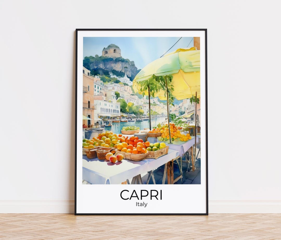 Capri Poster, Capri Art Print,capri Wall Decor, Capri Photography ...