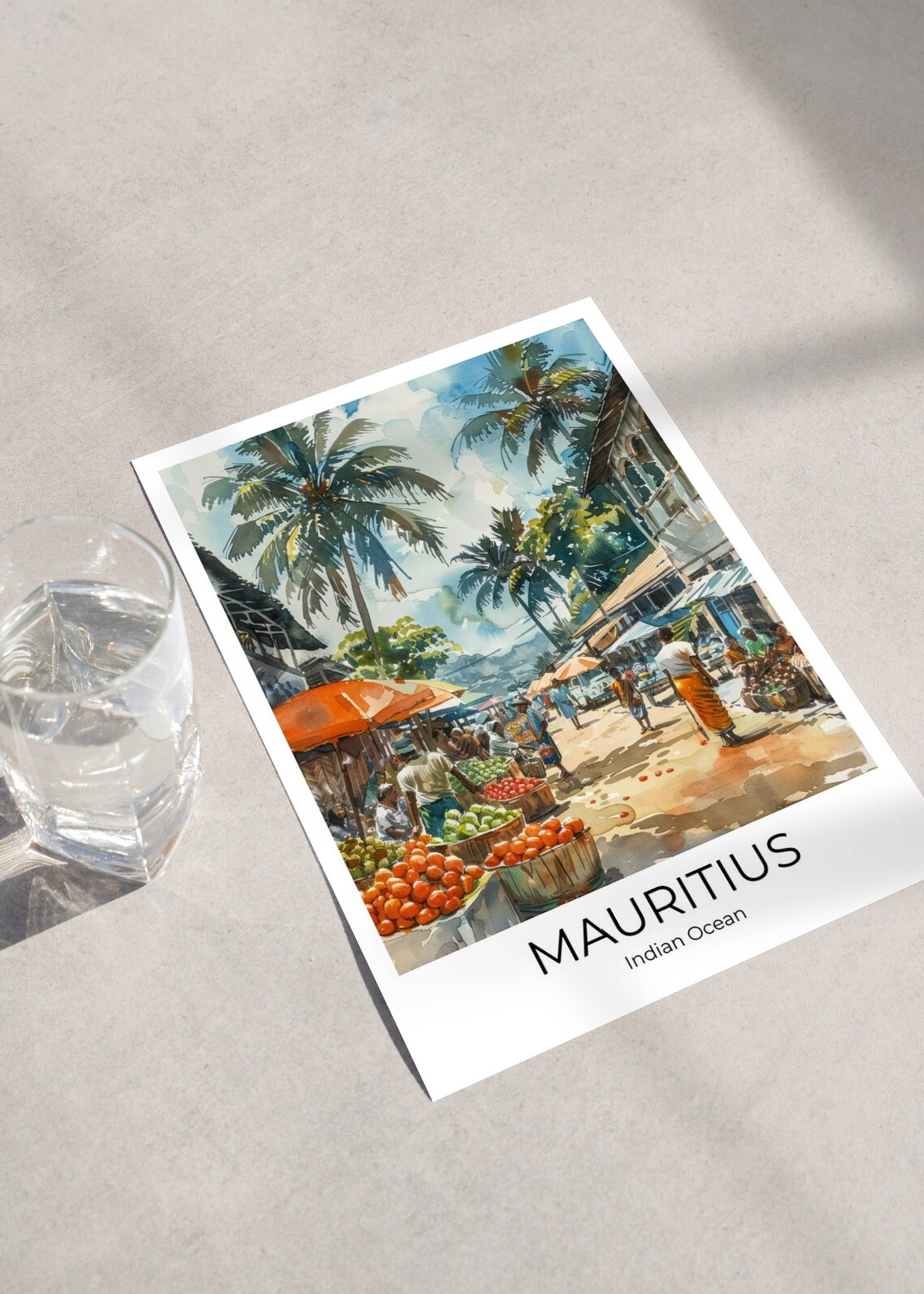 MAURITIUS - Travel Poster - Mauritius Travel Print Mauritius Poster ...