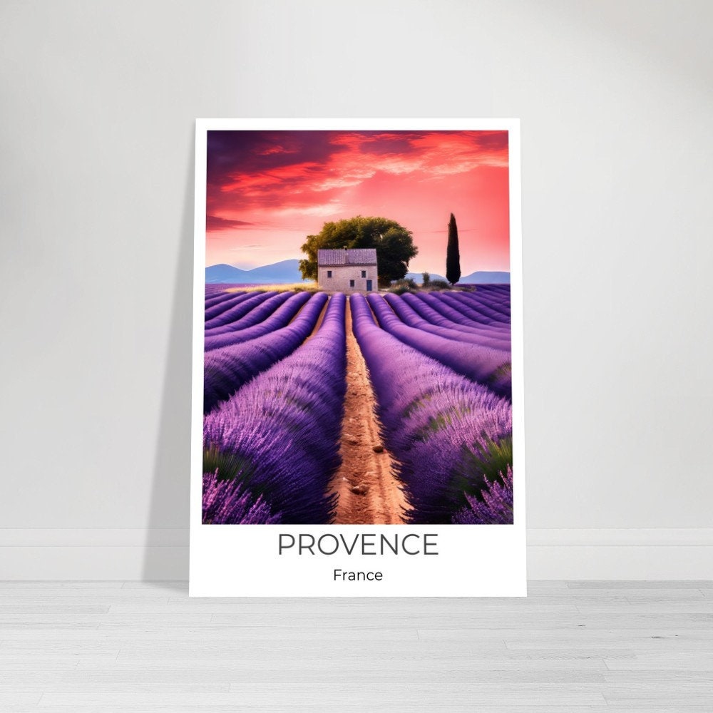 Provence France Travel Poster Provence Wall Art France Travel Print ...