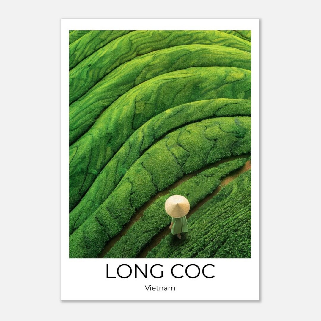 LONG COC Vietnam Travel Poster of Vietnam Wall Art Vietnam Travel ...