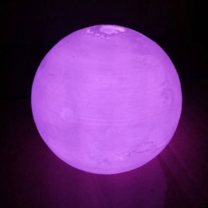 Mars Planet Night Lamp - Etsy