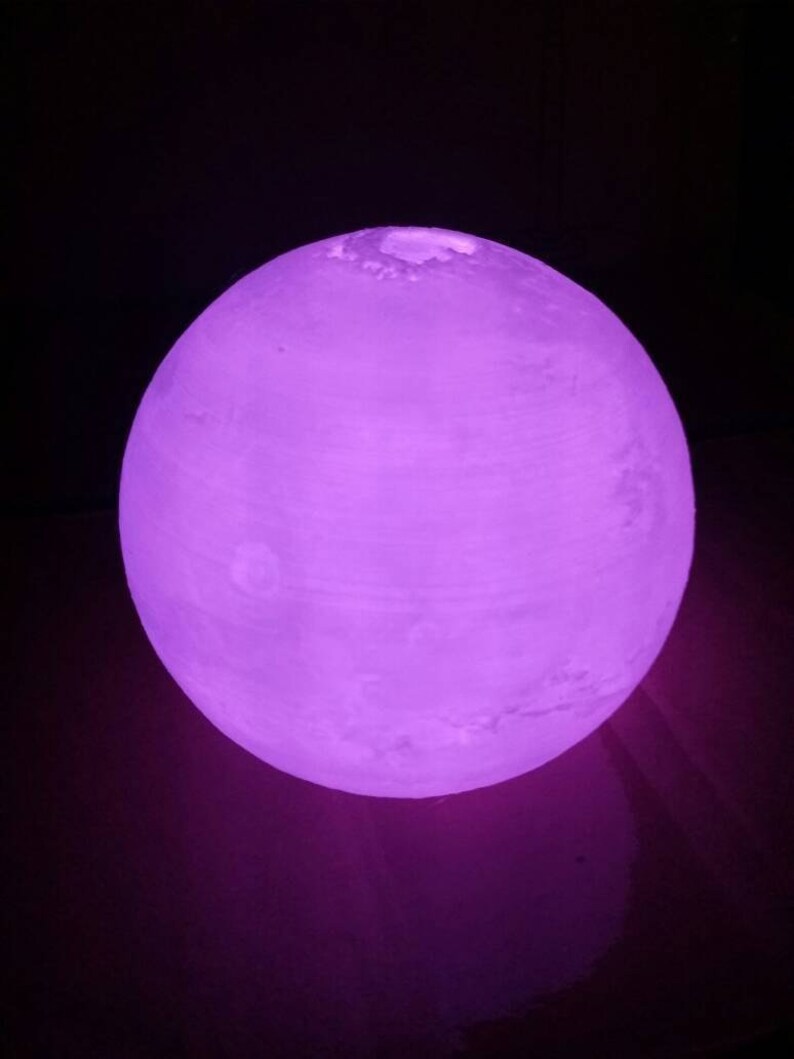Mars Planet Night Lamp - Etsy