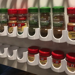 Sleek Wall Mount Spice Rack - Modern Kitchen Organization - Etsy