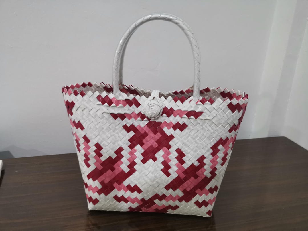 Rainforest Indigenous Handcrafted Multicolor Tote Bag | Borneo Penan ...