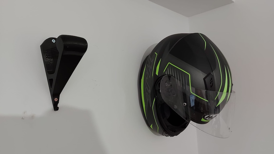 Sleek Wall Hanging Helmet Hook - Stylish and Space-saving Helmet ...