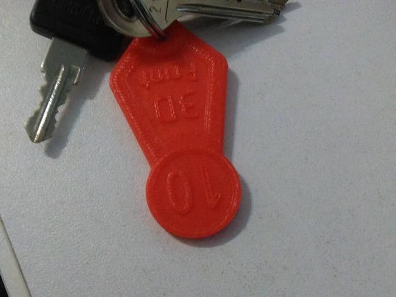 Shopping Cart Token Trolley Token Coin Keychain 3D Print | Etsy