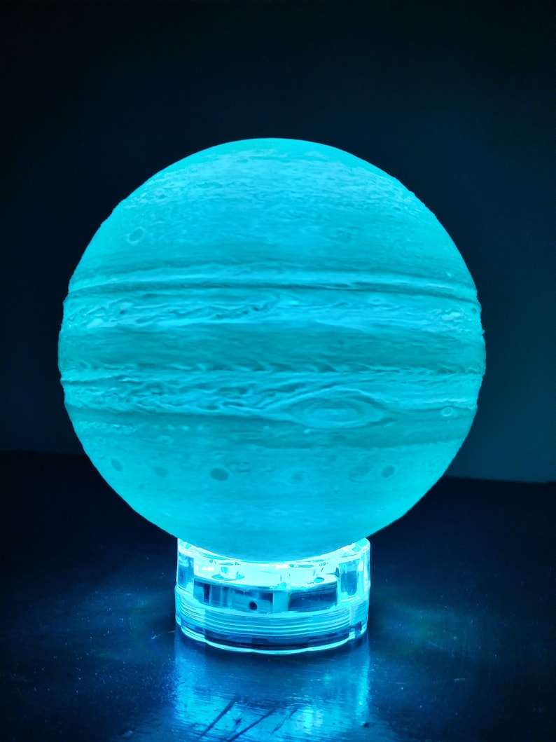 Jupiter Planet Night Lamp 3D Printed Lamp Modern Desk Lamp - Etsy