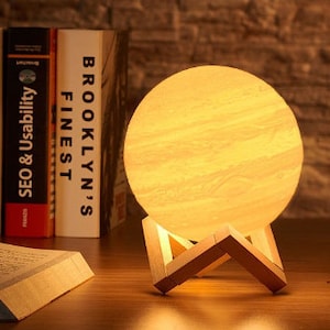 Jupiter Planet Night Lamp | 3D Printed Lamp | Modern Desk Lamp ...